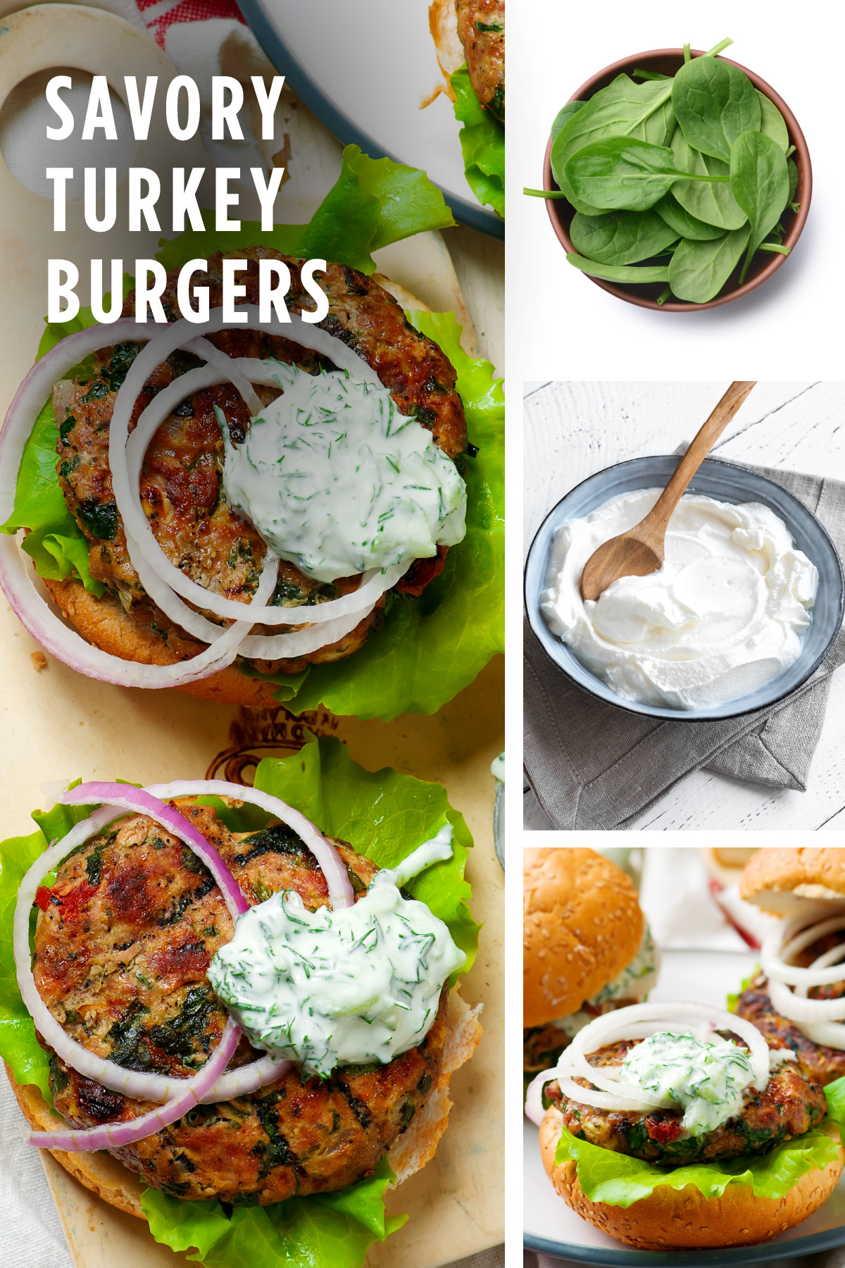 Savory Turkey Burger With Zesty Yogurt Sauce | Danette May