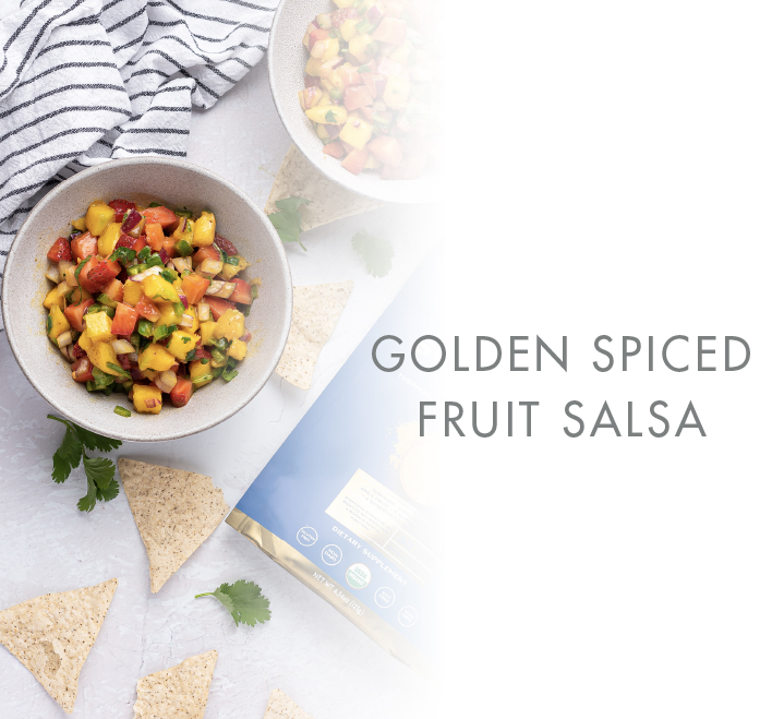 Golden Spiced Fruit Salsa With Strawberries And Mango | Danette May